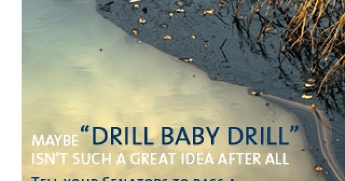 Drill, Baby, Drill? Clean, Baby, Clean!
